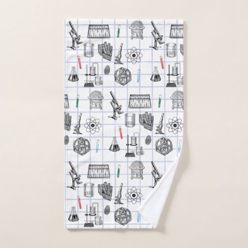 Science Chemistry Scientist Pattern Bath Towel Set | Zazzle