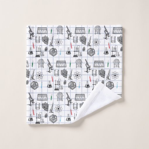 Science Chemistry Scientist Pattern Bath Towel Set | Zazzle