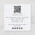Science Chemistry Scientist QR Code Social Media Square Business Card ...