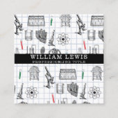 Science Chemistry Scientist QR Code Social Media Square Business Card ...