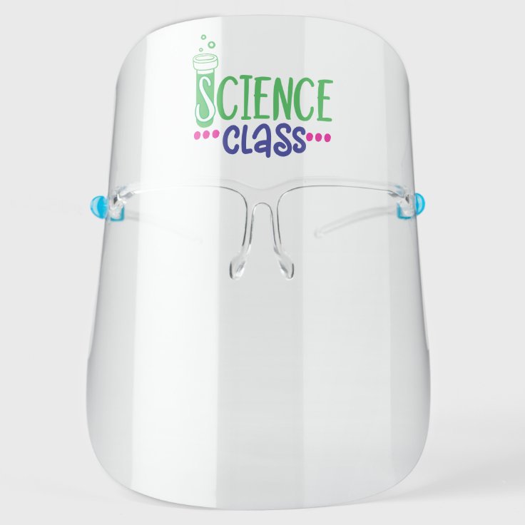 Science Class School Teacher Personalized Name Face Shield | Zazzle