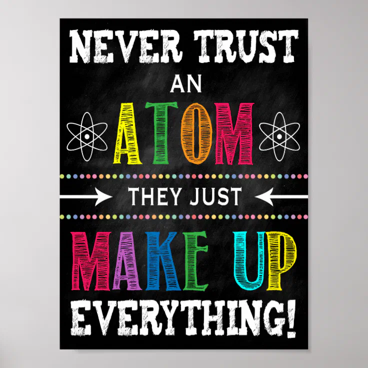 Science Classroom Printable Poster | Zazzle