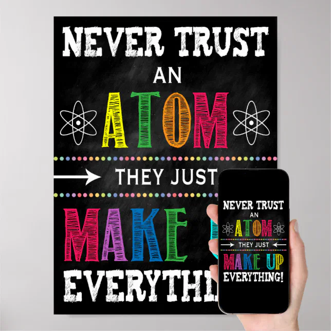 Science Classroom Printable Poster | Zazzle