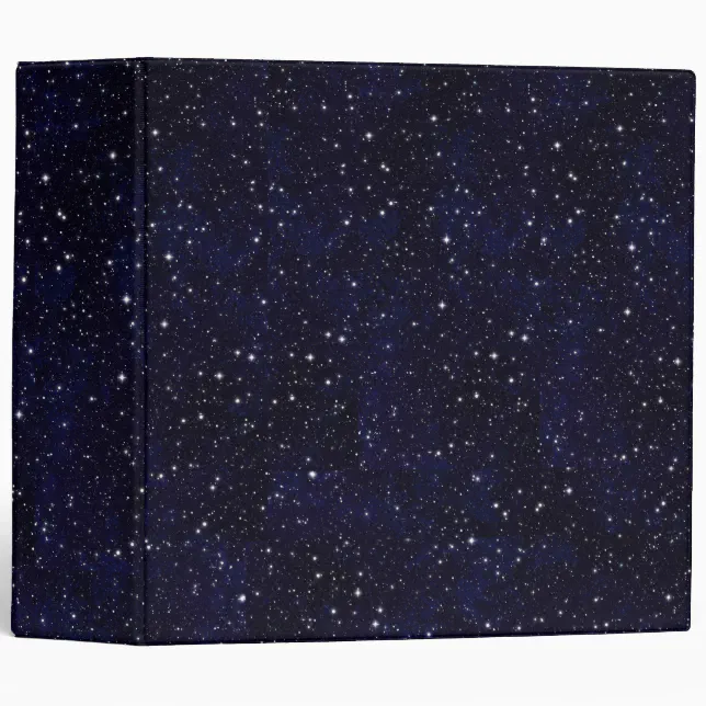 Science Deep Space Stars Universe Black Elegant 3 Ring Binder | Zazzle