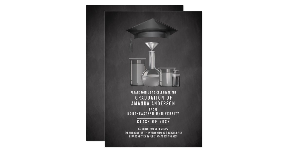 Science Degree Graduation Party Invitation | Zazzle.com
