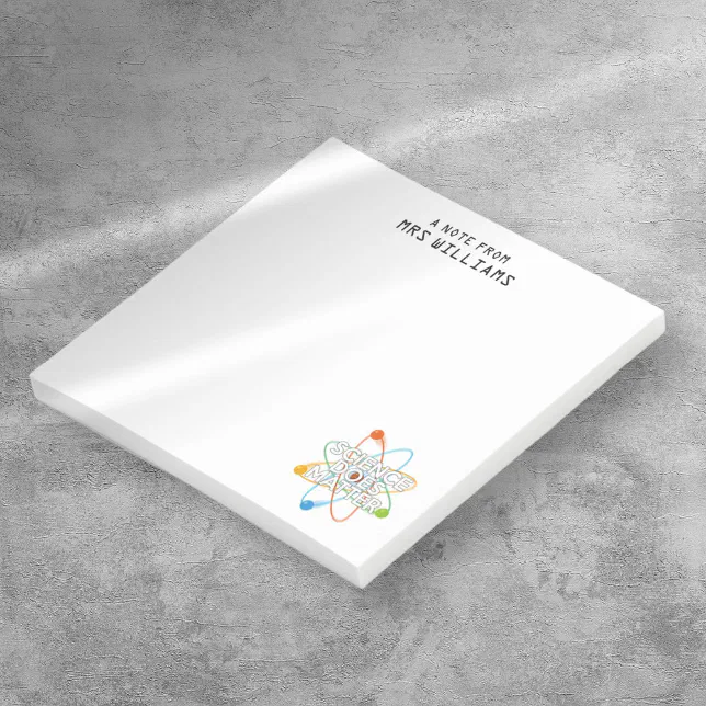 SCIENCE DOES MATTER Funny Quote Post-it Notes | Zazzle