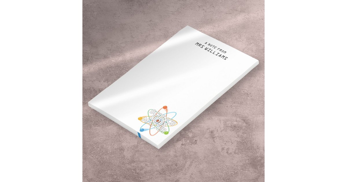 SCIENCE DOES MATTER Funny Science Quote Post-it Notes | Zazzle