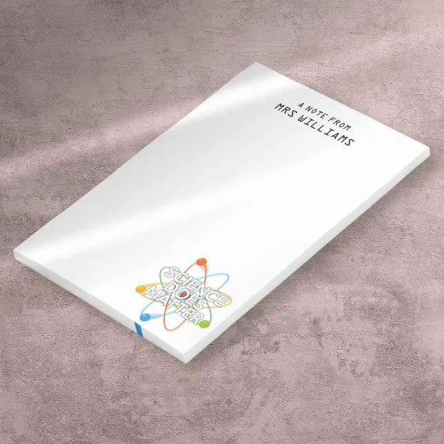 SCIENCE DOES MATTER Funny Science Quote Post-it Notes | Zazzle