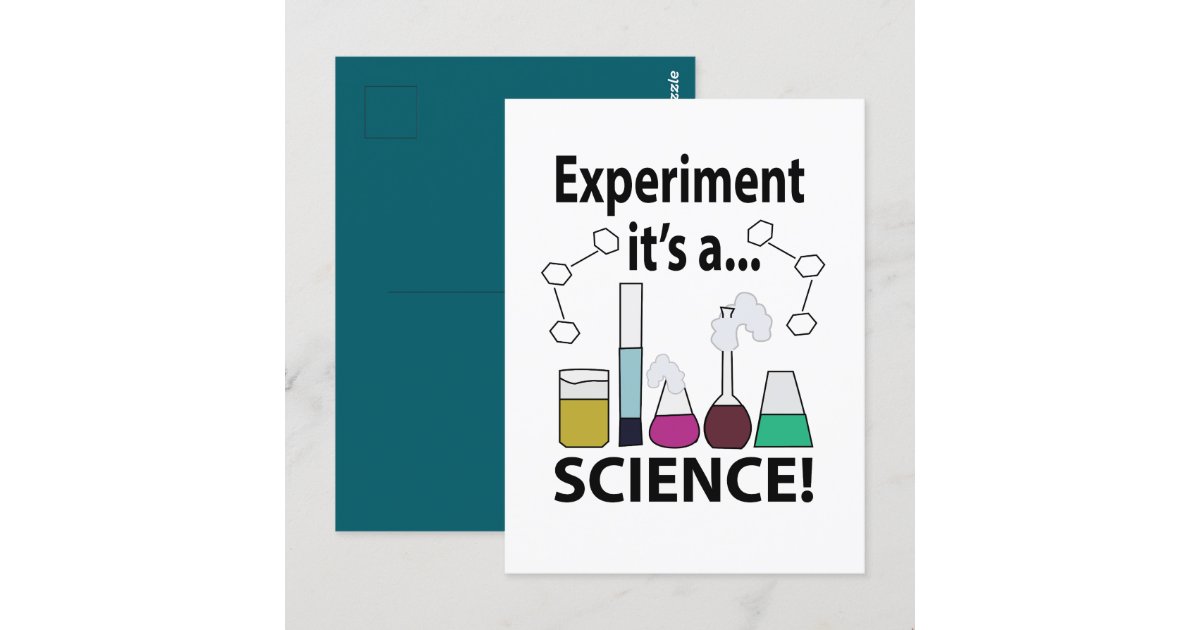 Science Experiment It's a Science Postcard | Zazzle