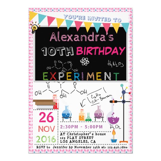 SCIENCE EXPERIMENT LABORATORY PARTY INVITATION | | Zazzle.com