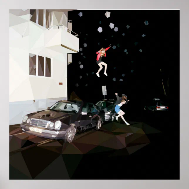 Science Fiction by Brand New Poly Art Poster | Zazzle