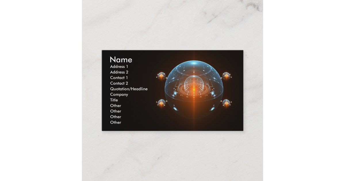 Science Fiction Spaceship Business Card | Zazzle
