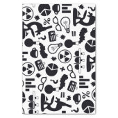 Science for Scientist Pattern (Black and White) Tissue Paper | Zazzle