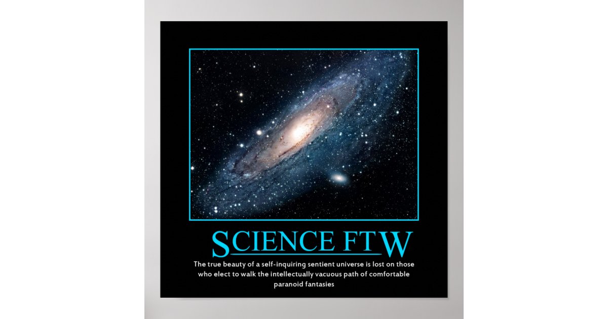 Science FTW Poster | Zazzle