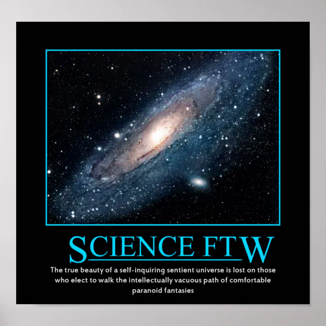Science FTW Poster | Zazzle
