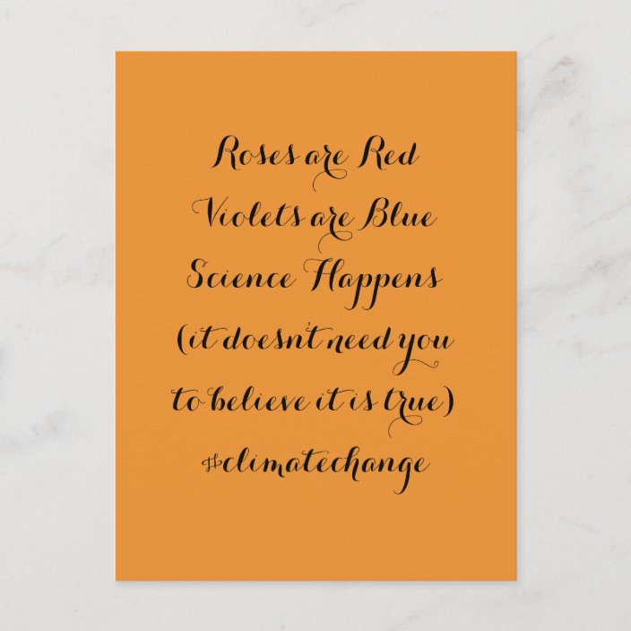Science Happens Climate Change Postcard | Zazzle.com