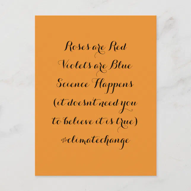 Science Happens Climate Change Postcard | Zazzle