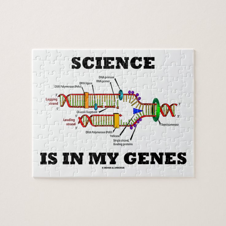 Science Is In My Genes (DNA Replication) Jigsaw Puzzle | Zazzle