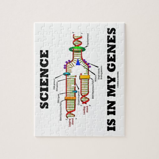 Science Is In My Genes (DNA Replication) Jigsaw Puzzle | Zazzle