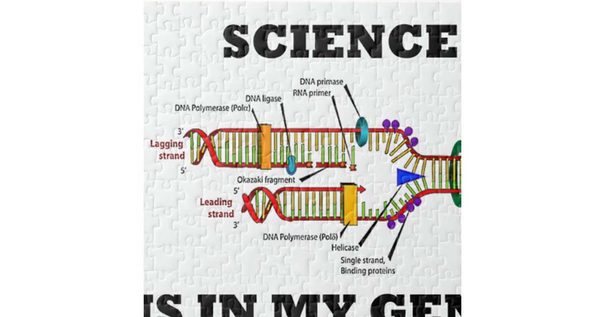 Science Is In My Genes (DNA Replication) Jigsaw Puzzle | Zazzle