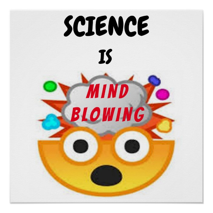 Science is Mind Blowing Emoji 3 Poster | Zazzle.com