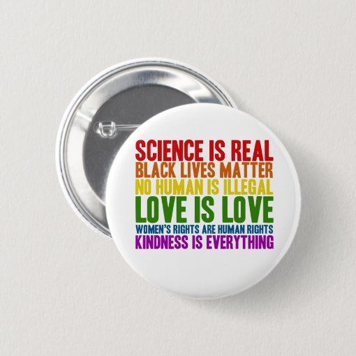 Science is Real Black Lives Matter Button | Zazzle