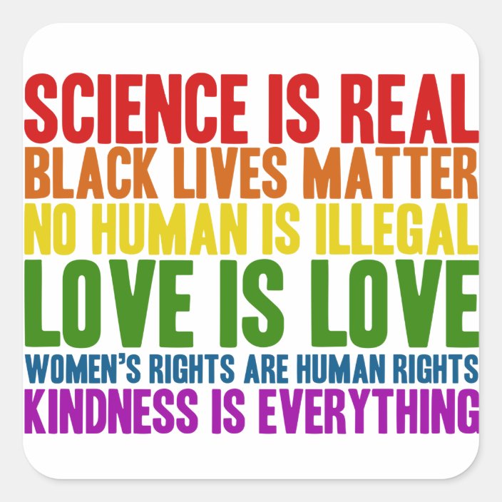Science is Real Love is Love Stickers | Zazzle.com
