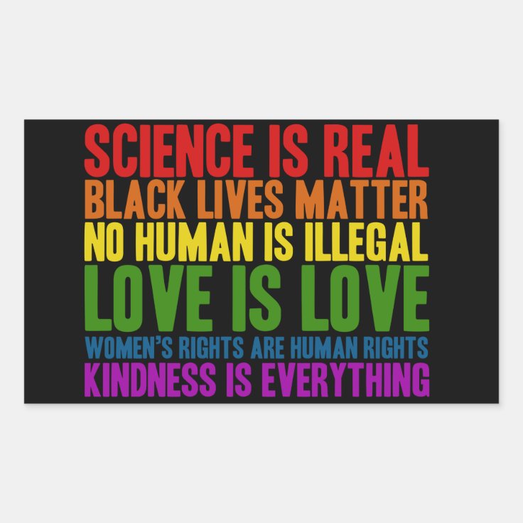 Science is Real Love is Love Stickers | Zazzle