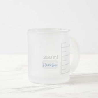 Science Lab Beaker Personalized Big Label Mug | Zazzle