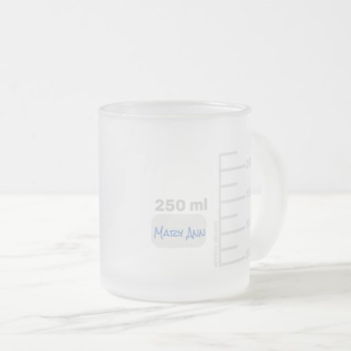 Science Lab Beaker Personalized Big Label Mug | Zazzle