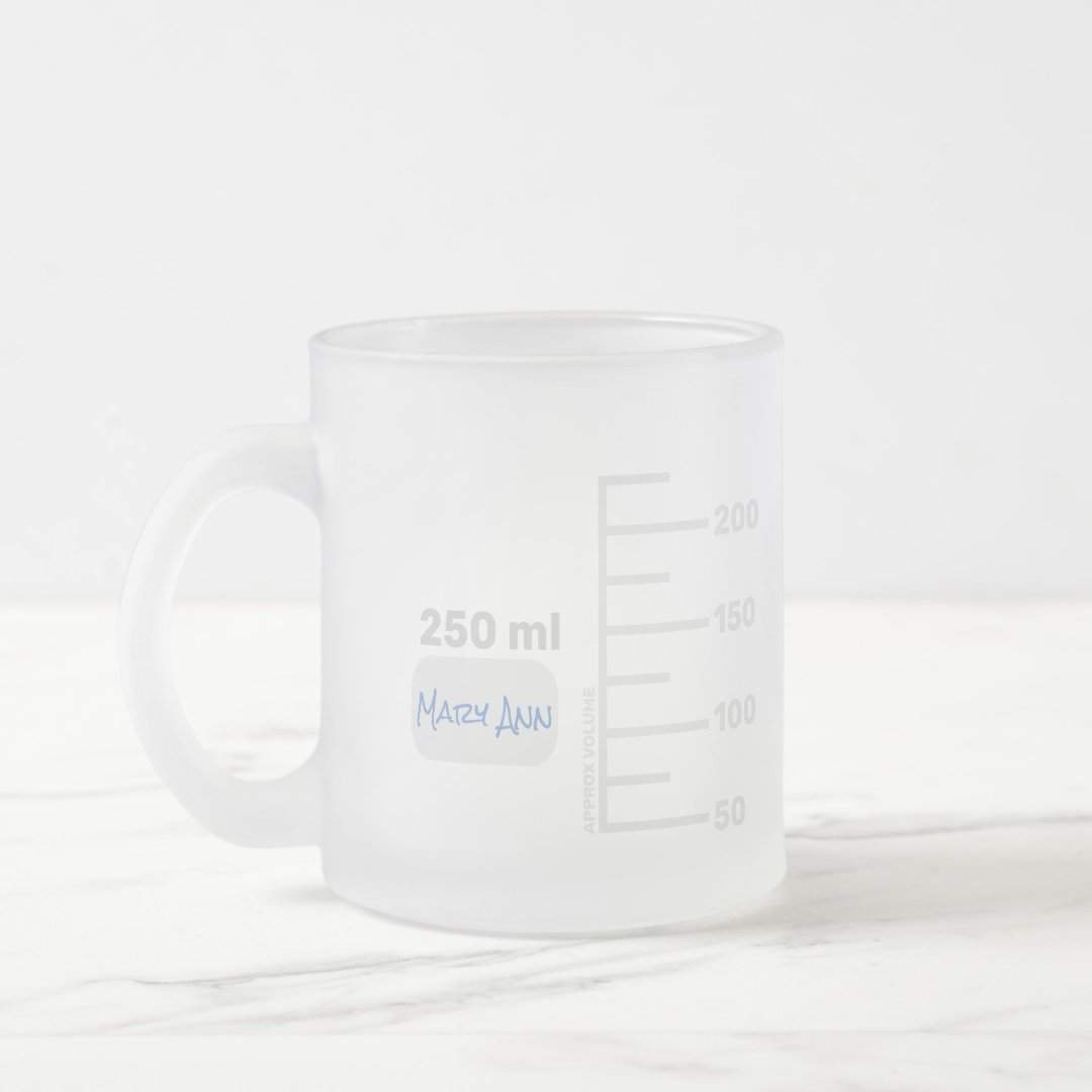 Science Lab Beaker Personalized Big Label Mug | Zazzle