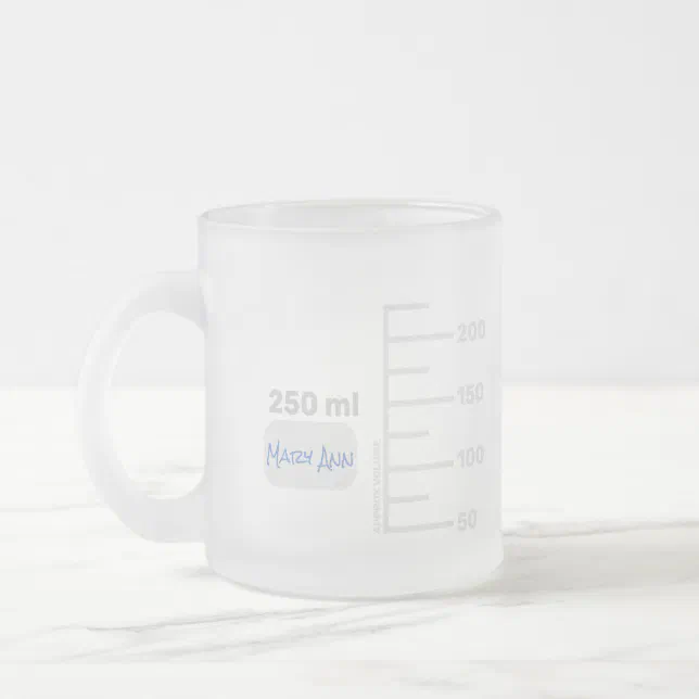 Science Lab Beaker Personalized Big Label Mug | Zazzle