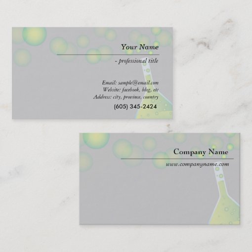 science, lab, chemistry scientists, researcher business card | Zazzle