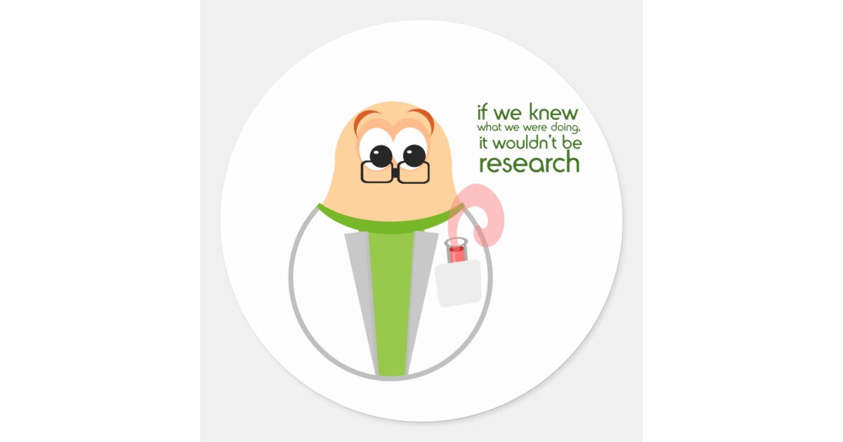 Science Lab Researcher Sticker | Zazzle