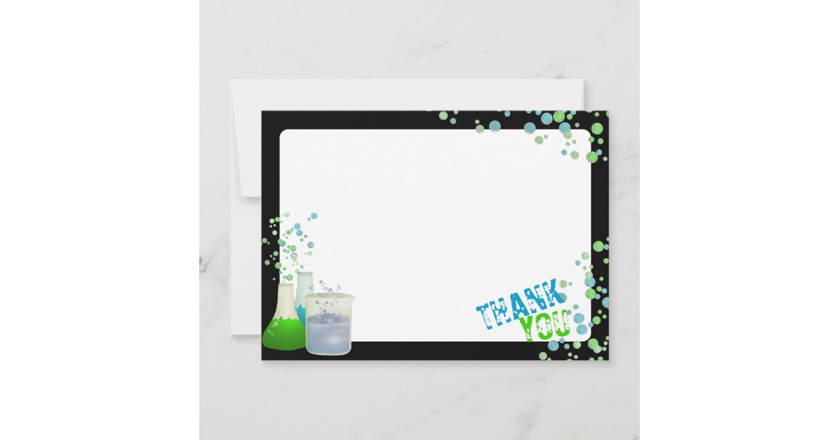 Science Lab Thank You | Zazzle
