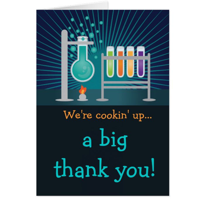 Science Laboratory Birthday Thank You Postcard | Zazzle