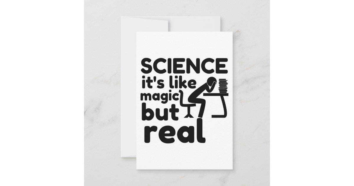 science like magic but real thank you card | Zazzle