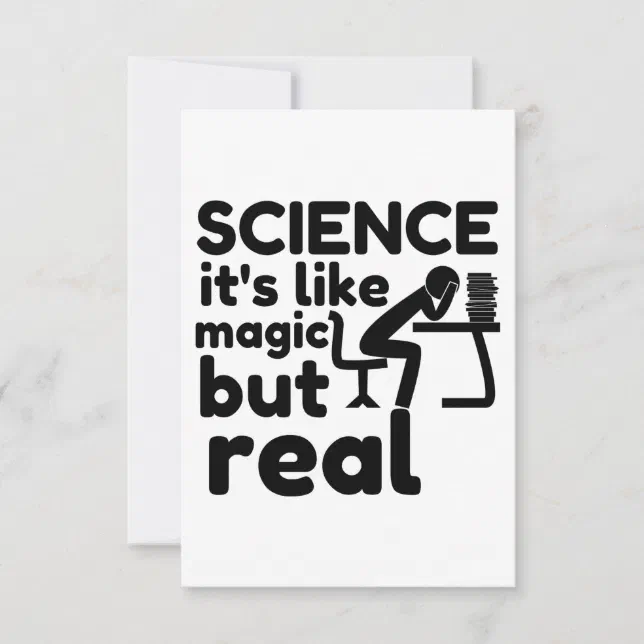 science like magic but real thank you card | Zazzle