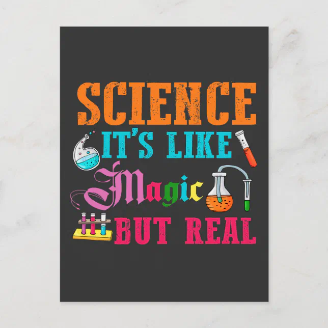 Science Magic Future Scientist Chemistry Student Postcard | Zazzle