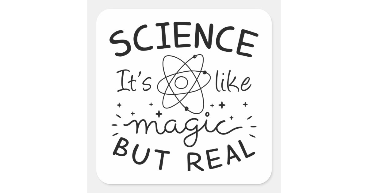 Science Magic Square Sticker | Zazzle