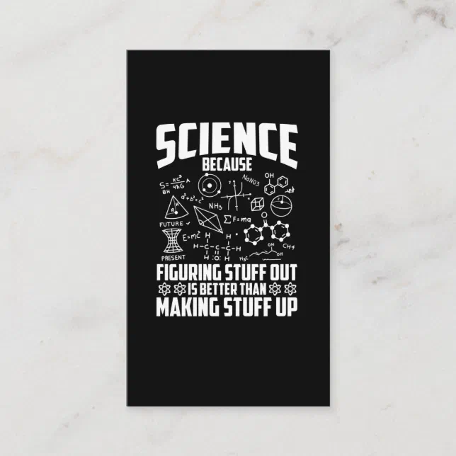 Science Nerd Mathematician Chemist Physicist Business Card | Zazzle