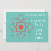 Science party atoms and physics Party Invitation | Zazzle