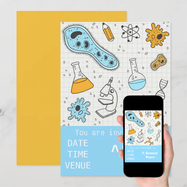Science party chemistry experiments Party Invitati Invitation | Zazzle