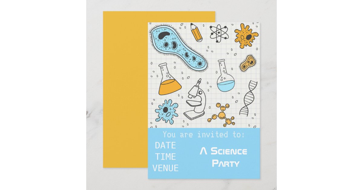 Science party chemistry experiments Party Invitati Invitation | Zazzle