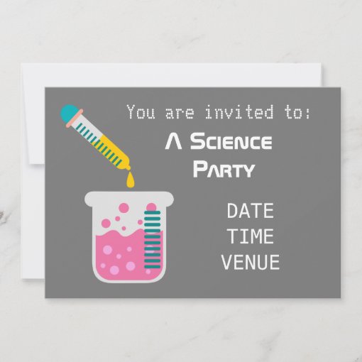 Science party chemistry experiments Party Invitation | Zazzle