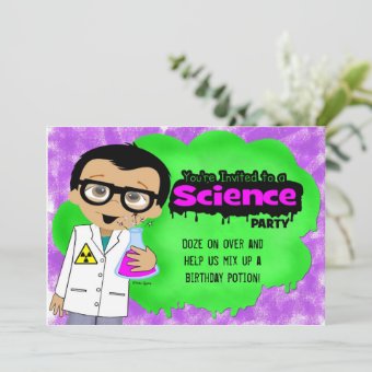 Science Party Invitation | Zazzle