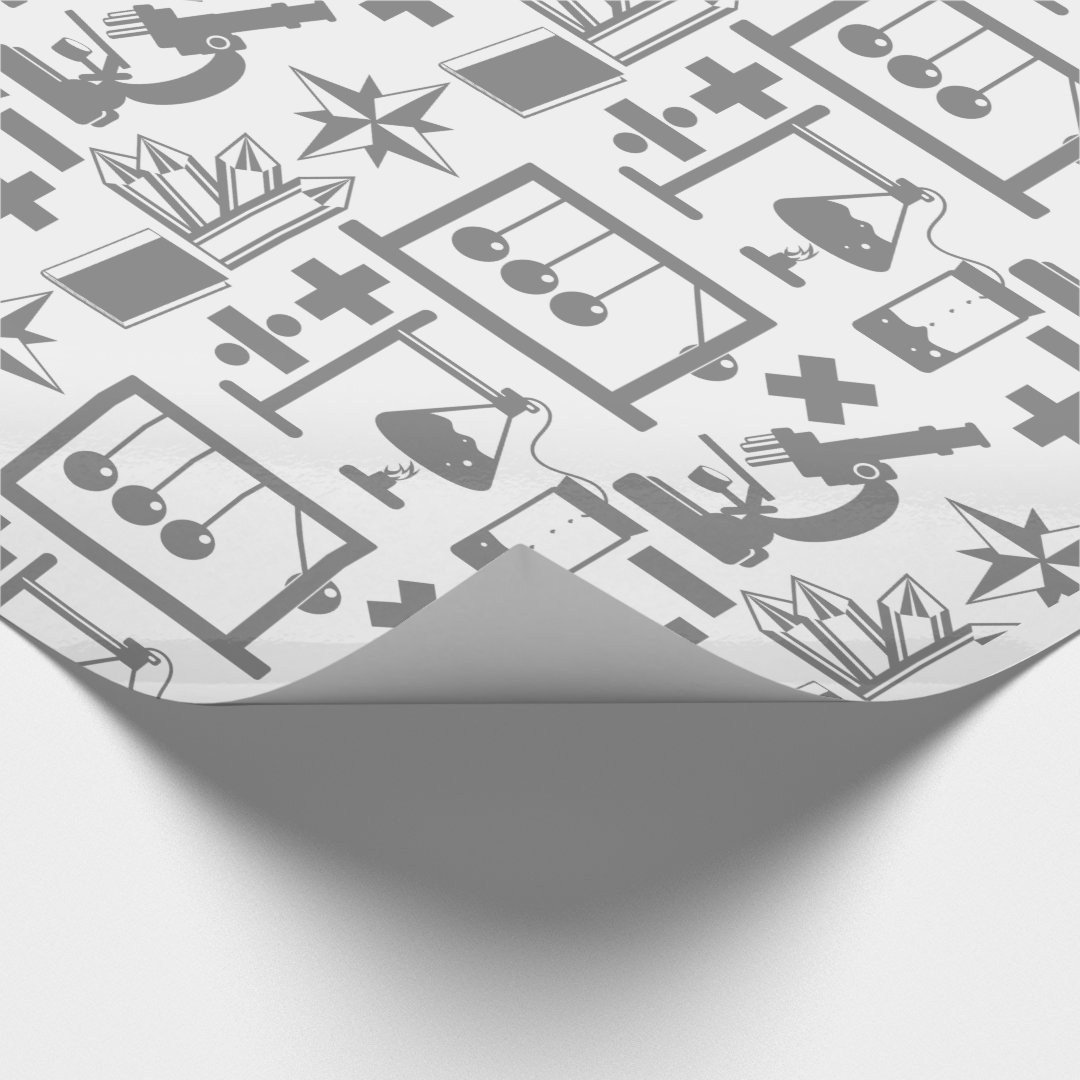 Science Pattern Wrapping Paper | Zazzle