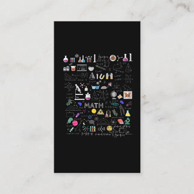 Science Physics Math Chemistry Biology Astronomy Business Card | Zazzle