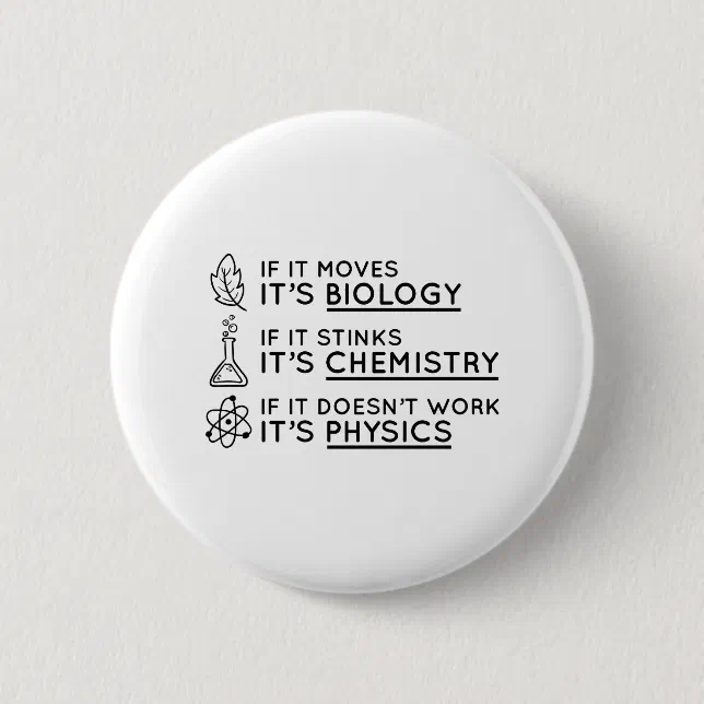Science Pinback Button | Zazzle