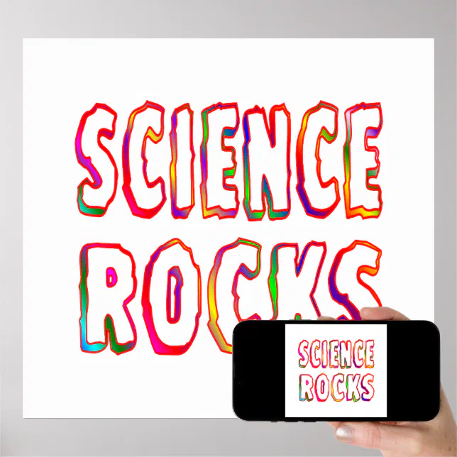Science Rocks Poster | Zazzle